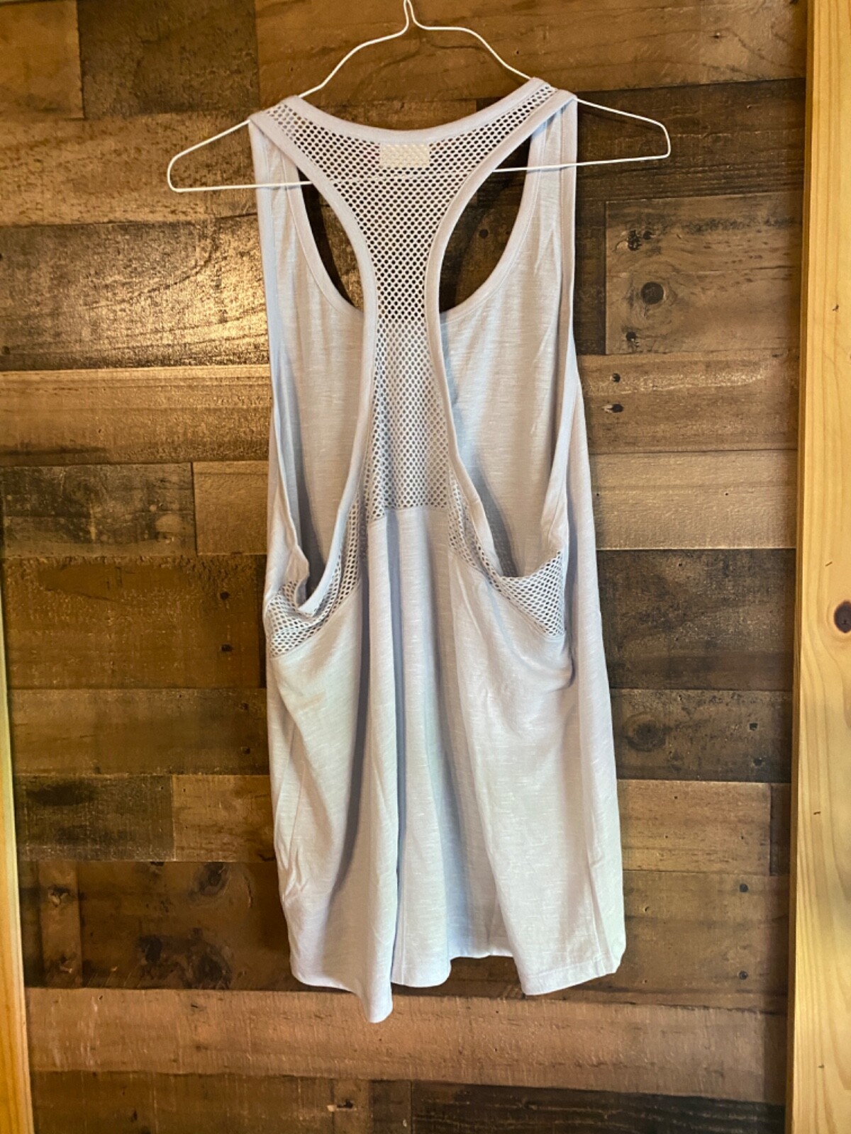 SO Tank Top Mesh Back Womens 2XL Smog Gray Soft Stretch Plus NEW ...