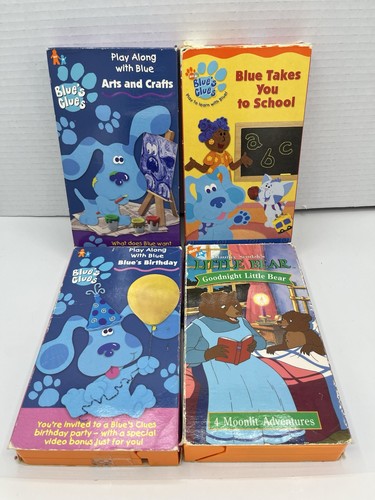 Nick Jr VHS Lot Of 4 Blues Clues - Little Bear (FREESHIPPING) ART ...