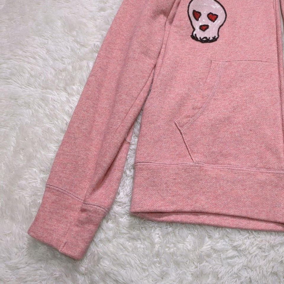 Halfman Hoodie Skull Beads Pink M Hoodie Jacket Sleeve Pullover | eBay