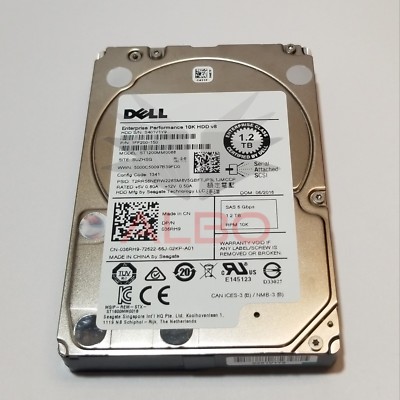 Seagate 036RH9 1.2TB HDD 10K RPM 2.5" SAS Model: ST1200MM0088 DP/N ...