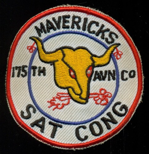 US Army 175th Aviation Company Sat Cong Mavericks Vietnam Patch N-29 | eBay