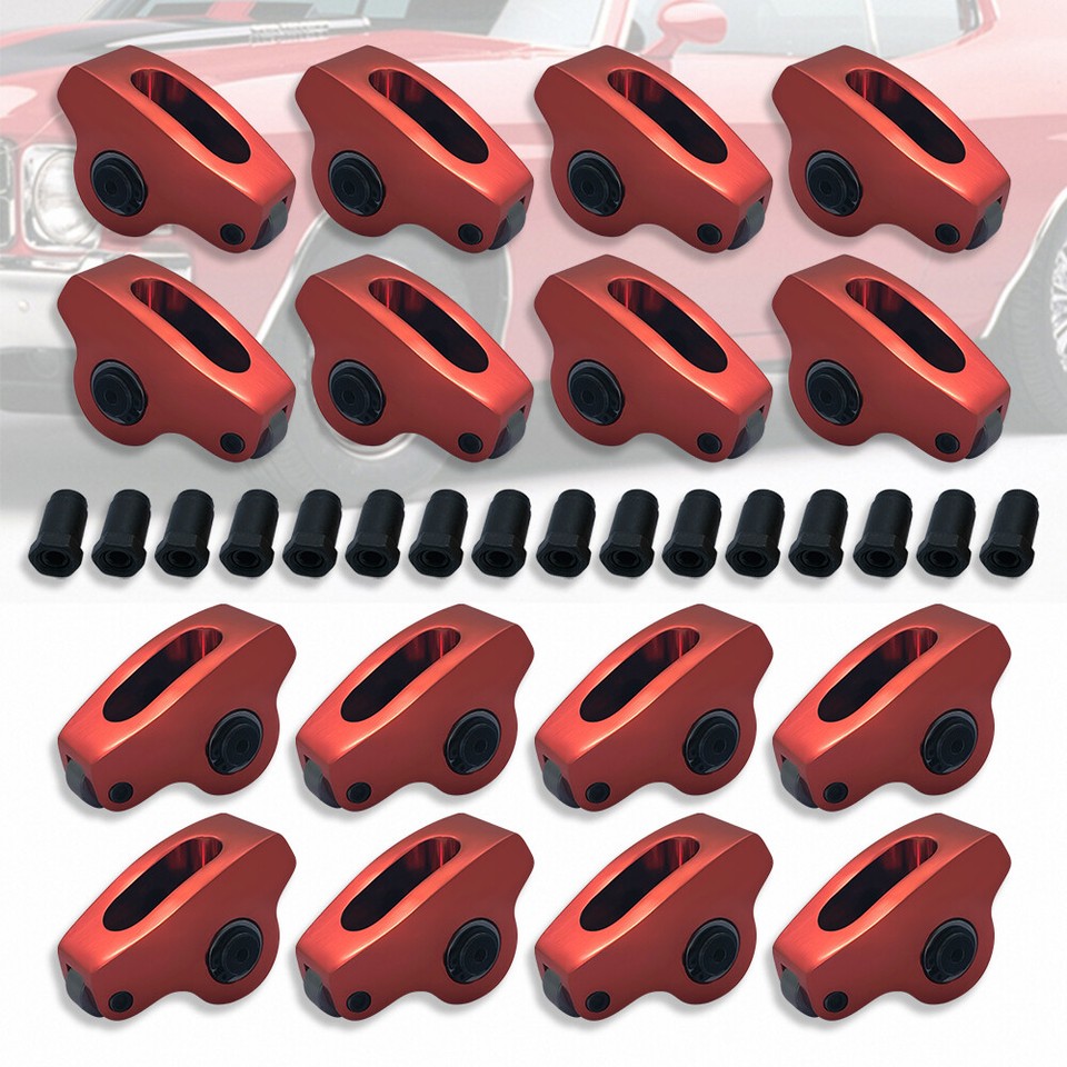 1.5 Ratio 7/16" Aluminum Roller Rocker Arms Kit Fits SBC 327 350 400 ...