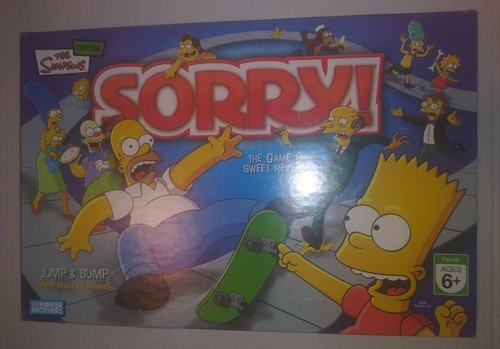 The Simpsons Edition SORRY! Game of Sweet Revenge 2007 - COMPLETE SET ...