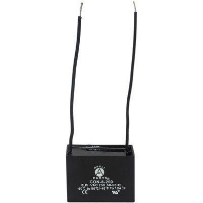 Appli Parts Fan Capacitor 8 mfd (microfarads) uf 250 VAC with 2 Wire ...