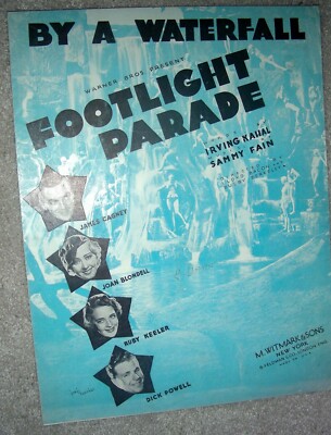 1933 BY A WATERFALL Sheet Music FOOTLIGHT PARADE by Fain, Kahal | eBay