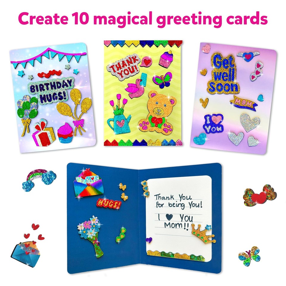 Art & Craft Activity Foil Fun Card Making Set No Mess Art For Kids ...