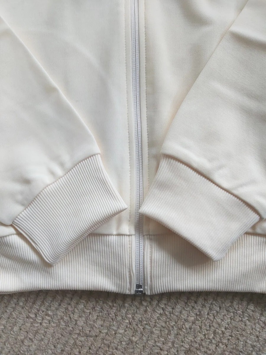 Original FRED PERRY Ecru Zipped TRACK JACKET M L XL XXL Original FRED PERRY Ecru Zipped TRACK JACKET M L XL XXL