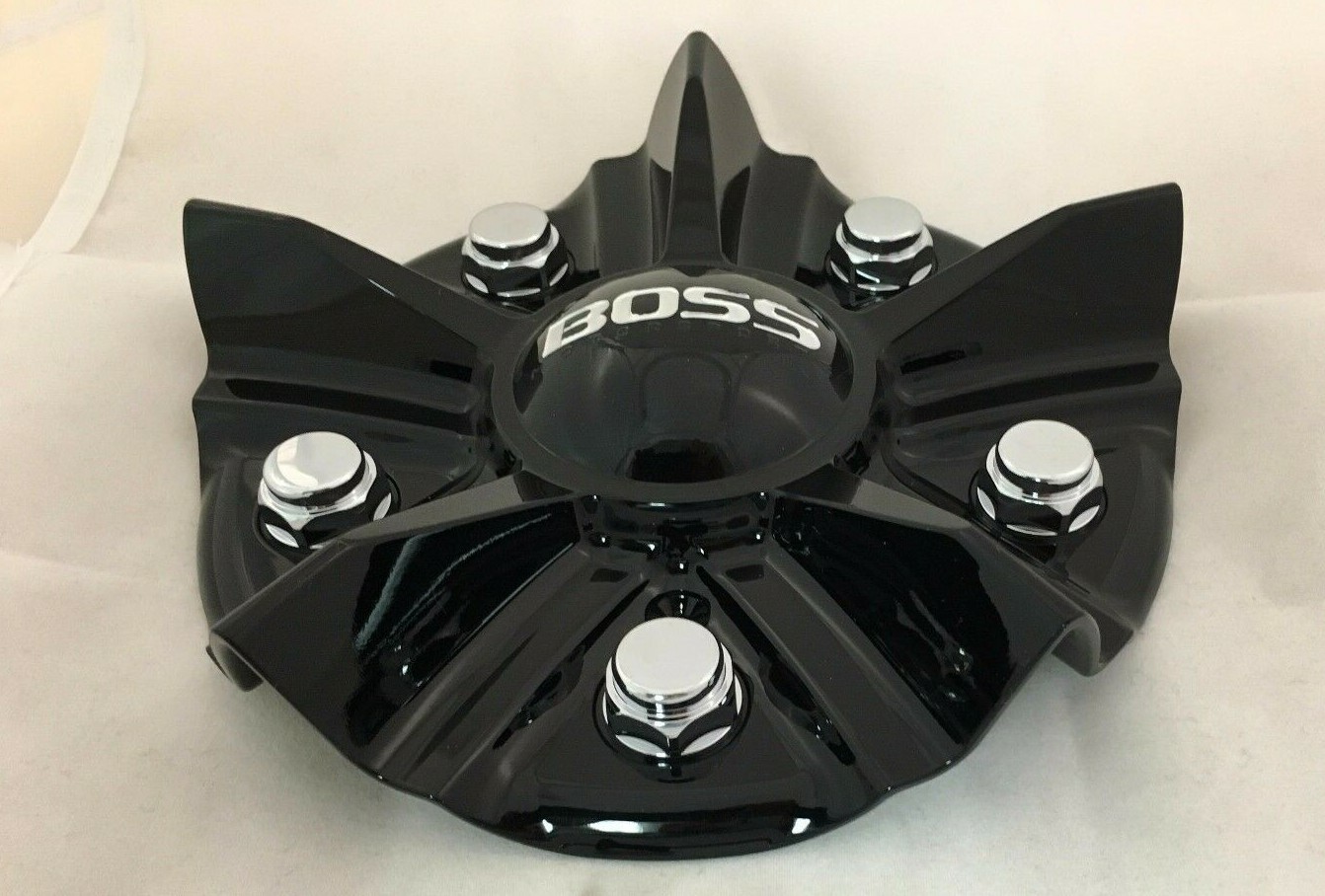 BOSS MOTORSPORTS GLOSS SHINY BLACK 348 WHEEL RIM CENTER CAP ACC 3314 02 ...