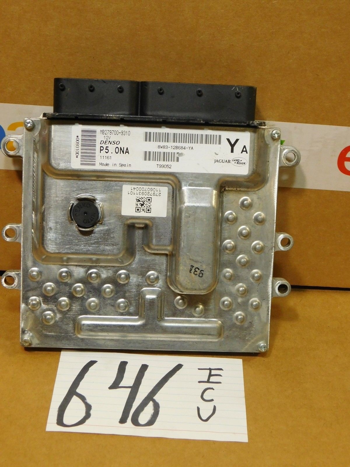 2010 JAGUAR XF #646 Engine Computer ECM ECU 8W83-12B684-YA | eBay