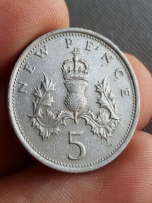 1975 Elizabeth II New 5 Pence Kayihan coins T68 | eBay