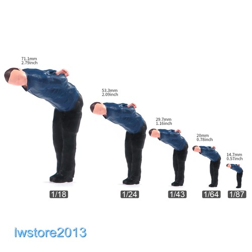 Bending Criminal Man Scene Props Miniatures Figures Model For Cars ...