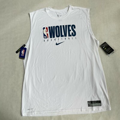 NWT Nike NBA Minnesota Wolves Team Player Issued Sleeveless Shooting ...