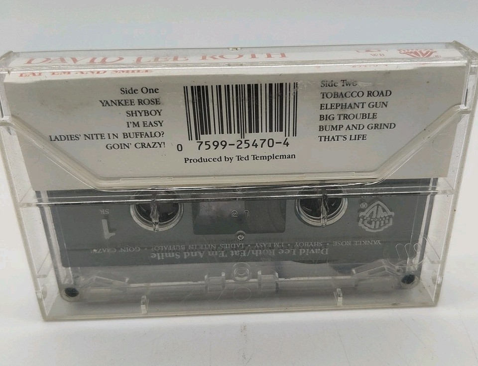 David Lee Roth - Eat 'Em and Smile - Cassette Tape - 1986 Warner Bro ...