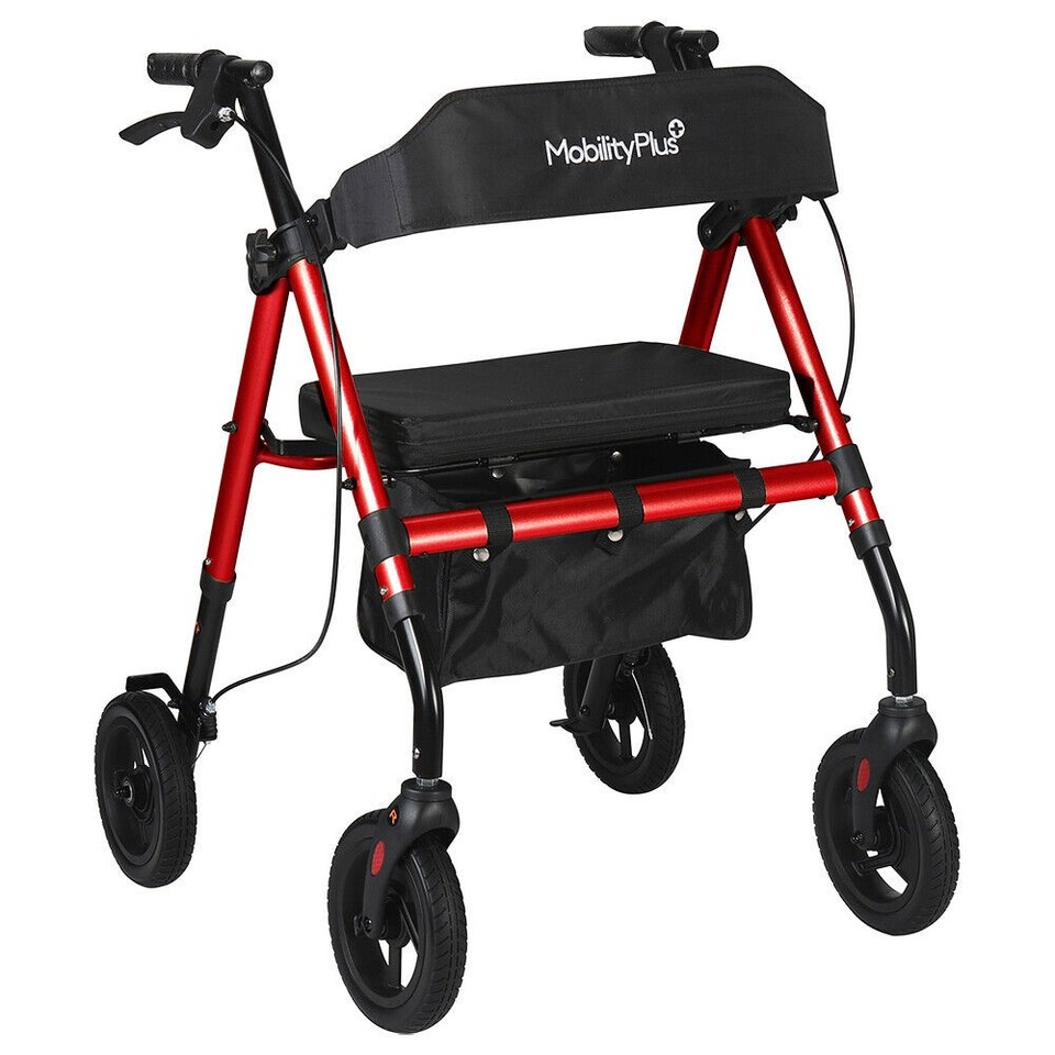 NEW MobilityPlus+ Strider Rollator Ultra-Light Folding Mobility Walker ...