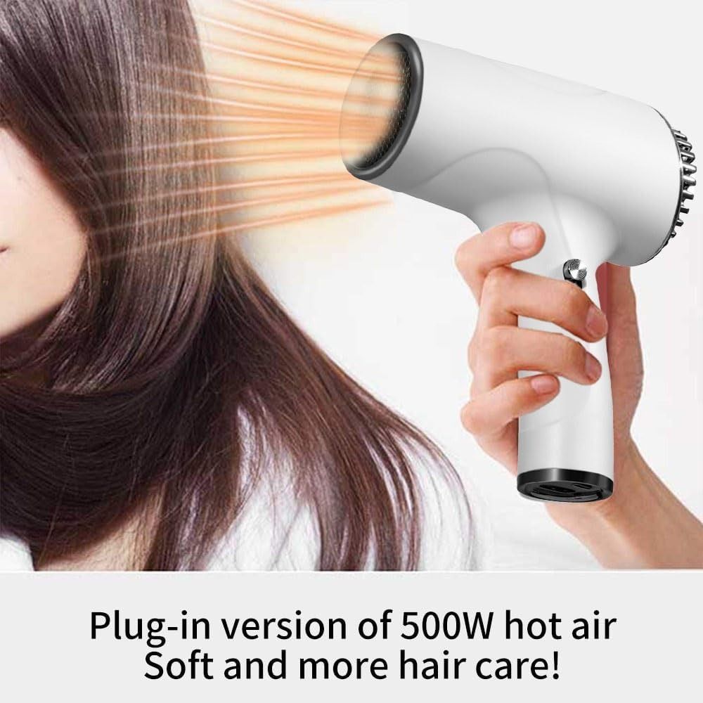 Portable Wireless Hair Dryer Rechargeable Battery Hair Dryers Handheld ...