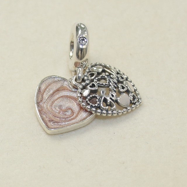 Genuine PANDORA Love Makes a Family Pendant Charm 796459EN28 Silver ...