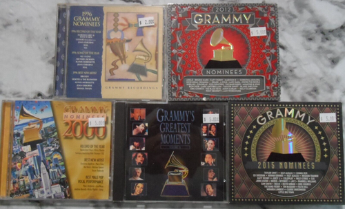 Grammy Awards 5 CD Lot Greatest Moments Volume 2 1996 2000 2012 2015 ...