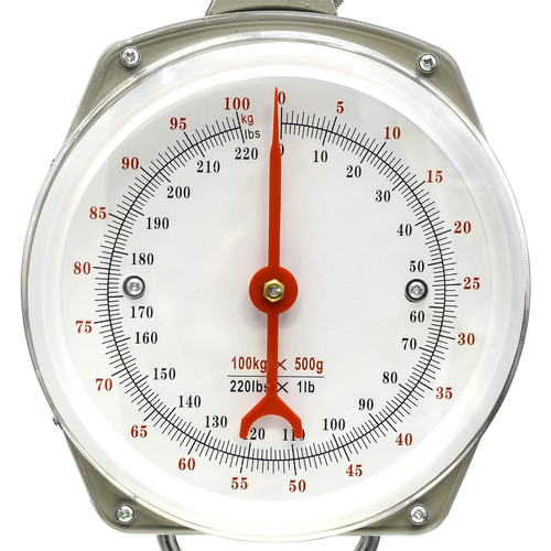Hanging Spring Dial Scale 220Lb/100Kg Big Game Scale，Hanging Scale with ...