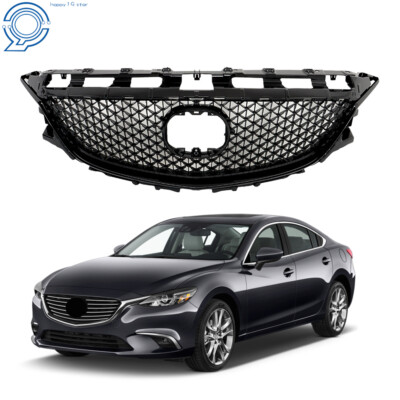 For 2014 2015 2016 Mazda 6 Front Bumper Grille Mesh Honeycomb Glossy ...