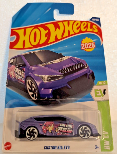 Hot Wheels 2025 Purple Custom KIA EV6 120/250 HW EV 8/10 F Case | eBay