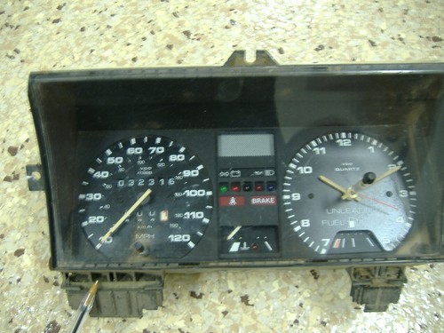 VW Fox instrument cluster 87 - 93 yr clock guages speedometer #460 | eBay
