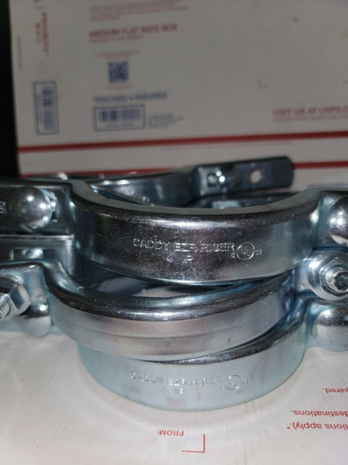 Nvent Caddy EZR0400 Riser Clamp, 4" Pipe Size, Steel Lot Of 8 | eBay