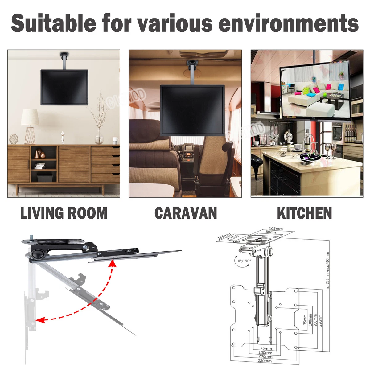 Rv Tv Ceiling Mount | Shelly Lighting
