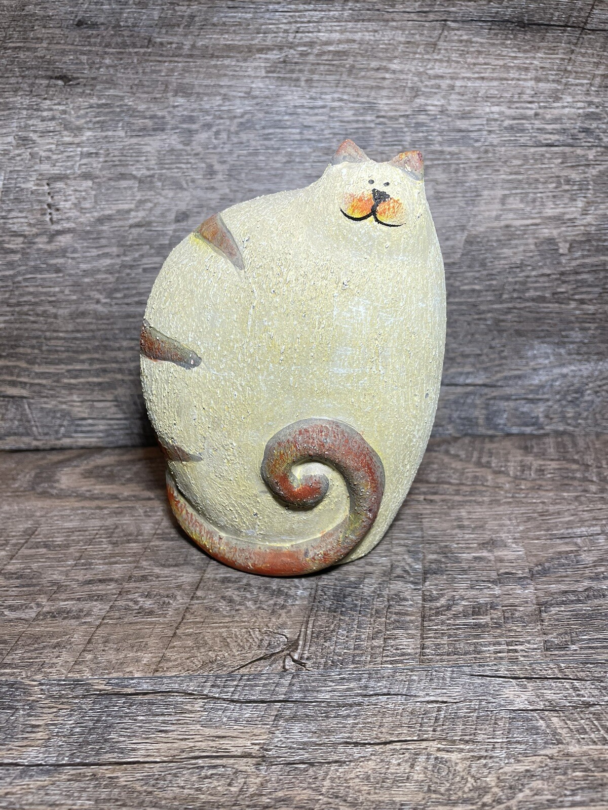 Vintage ~ Fat Cat Coin Bank~Ceramic~Approx 5 3/4”~ Has Stopper~EC~Cat ...