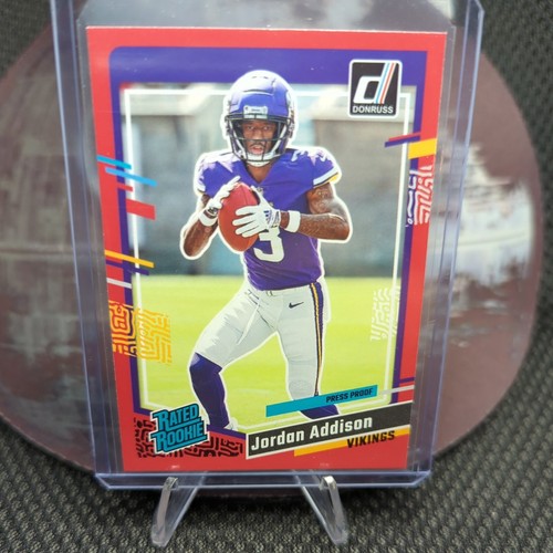 Jordan Addison 2023 Donruss Red Press Proof RC Rookie Card | eBay
