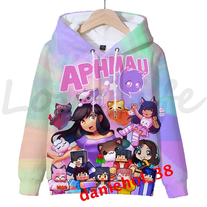 Girls Aphmau Merch 3D Hooded Hoodies Sweatshirt Pullover Coat Jumper ...