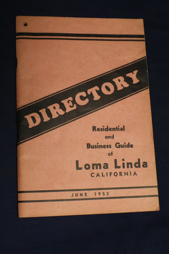 Telephone Directory Loma Linda, Ca. June 1952 Phone Book Vintage | eBay