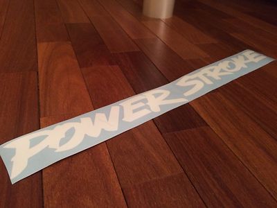 Powerstroke 24" Long Diesel Letter Decal Sticker Windshield White | eBay