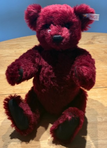 Steiff Bear 40 Cm Burgundy With-Out Rose | eBay