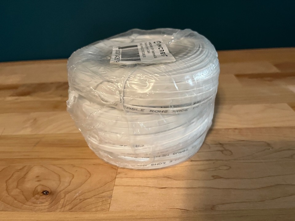 AMCREST 4 PACK of 60FT CAT6E VOIP-TELEPHONE/DATA/SECURITY ETHERNET ...