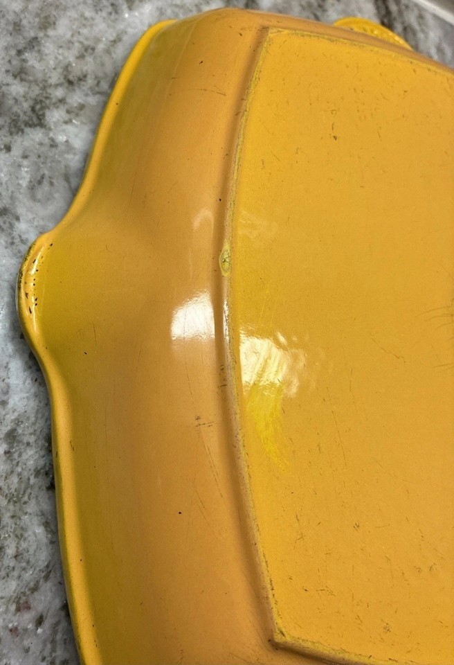 Le Creuset #26 Square GRILL Pan/Skillet Yellow Cast Iron 10” L45 | eBay