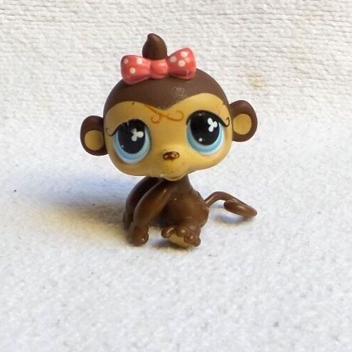 LITTLEST PETSHOP LPS #191 HASBRO MONKEY BEBE SINGE ARAIGNEE FILLE YEUX ...