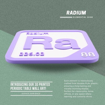 Radium Periodic Table Tile, Collectible Gift | eBay