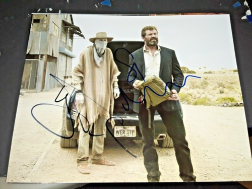 X MEN LOGAN AND CALIBAN HUGH JACKMAN STEPHEN MERCHANT DUAL SIGNED 8X10 ...