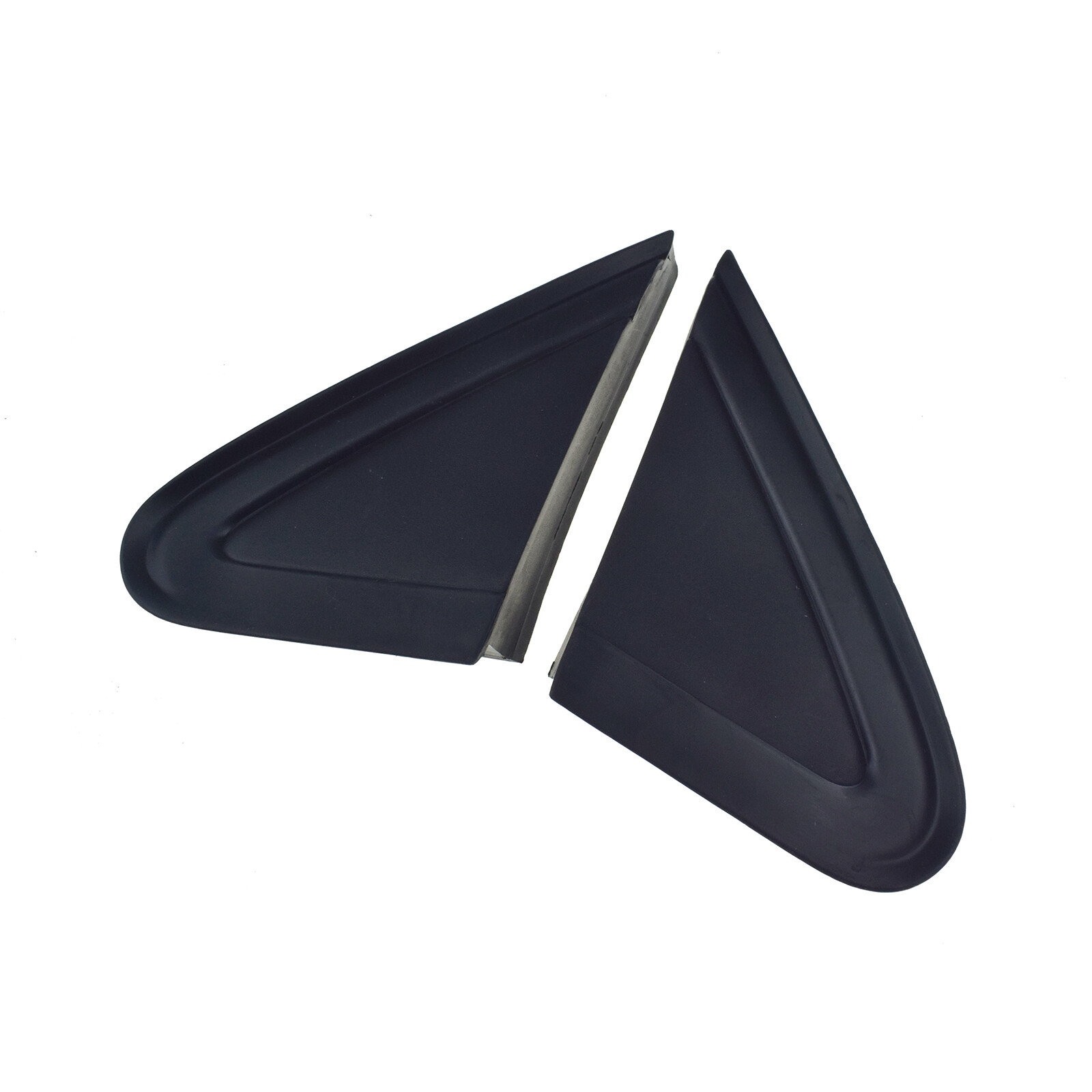 Pair Left & Right Door Wing Mirror Trim Triangle Cover For VW Polo 9N ...