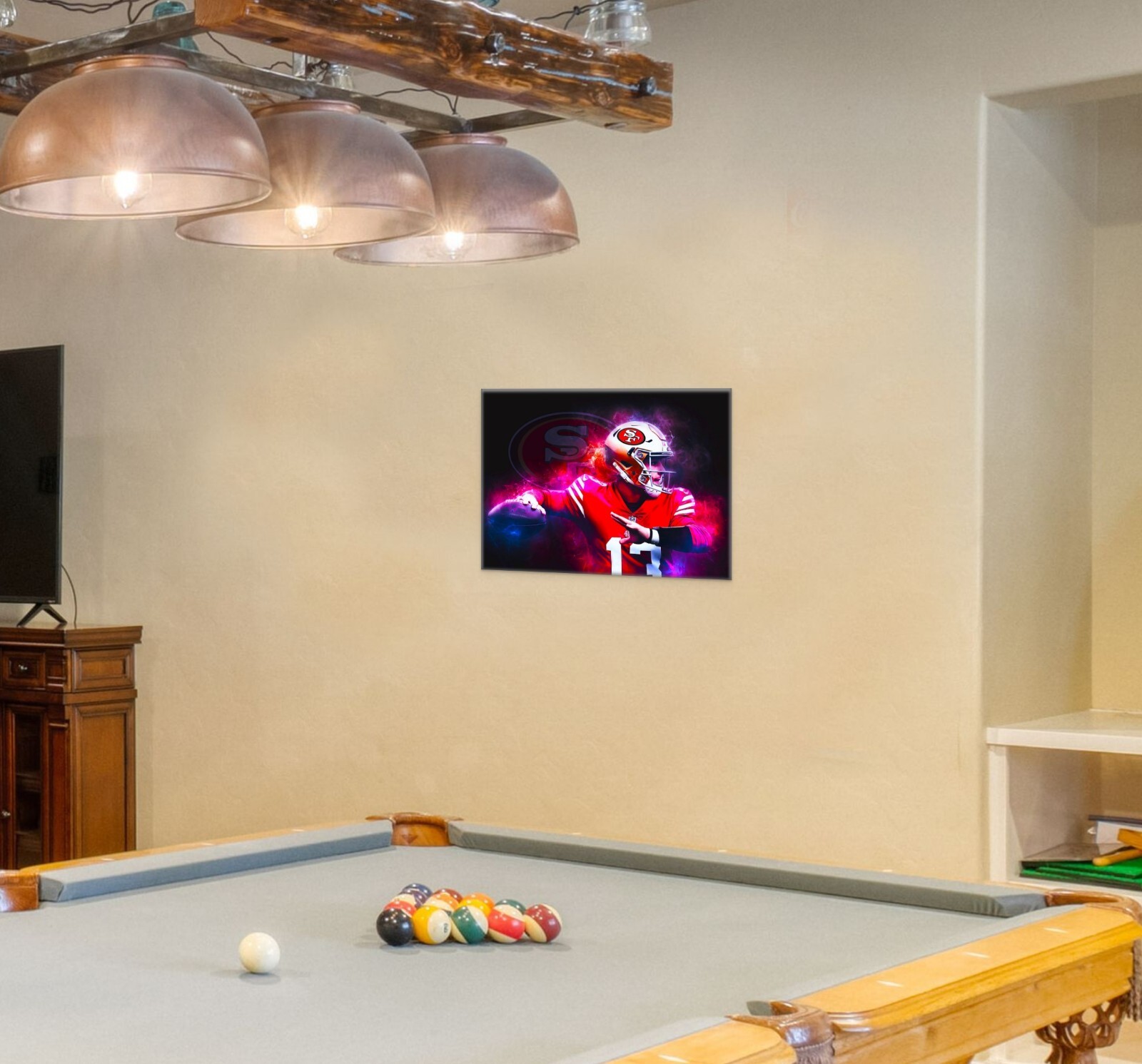 Brock Purdy POSTER or CANVAS - Go Niners!, Bar/Man Room art, San ...