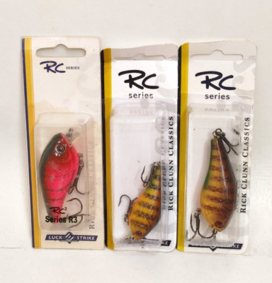 (3) Rick Clunn RC2 Crankbait Fishing Lures Lot of 3 | eBay