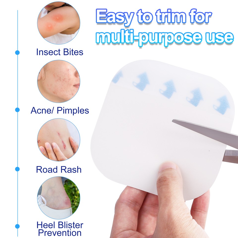 4" X 4" 28PCS Hydrocolloid Dressing Ultra Thin Wound Dressing Patches ...