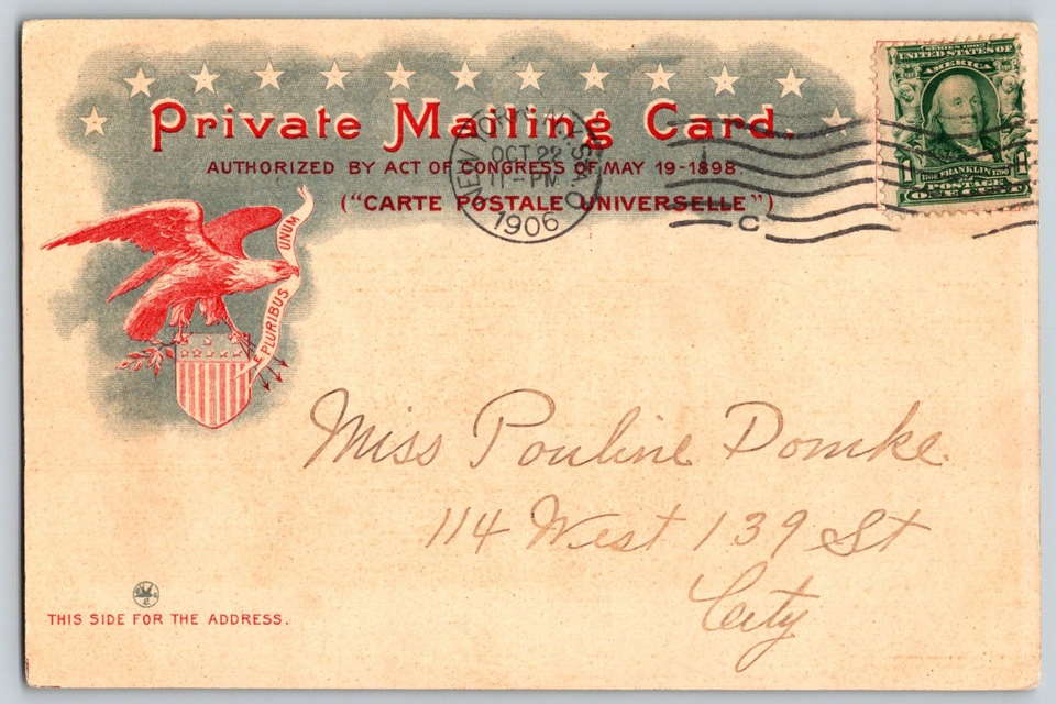 Patriotic Private Mailing Card PMC "Hessian Relief Troops" c1900 w ...