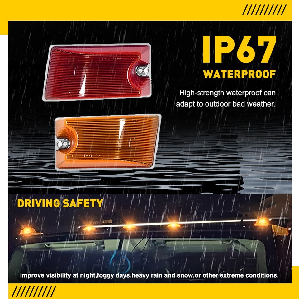 Smoked or Amber/Red Roof Top Cab Light Housing Cover for 2003-2009 ...