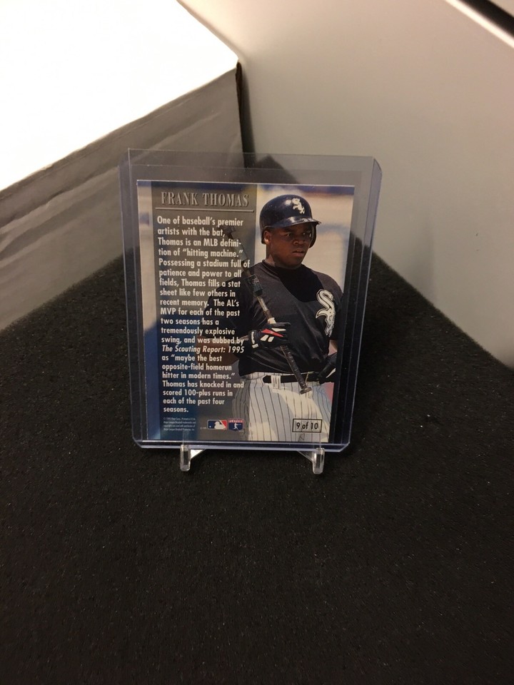 Frank Thomas Diamond Tribute 1995 card Fleer 9 of 10 Chicago White Sox ...