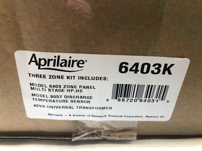 Aprilaire 6403K M-Stage 3-Zone Control Panel Kit DAT Sensor 24V 40VA ...