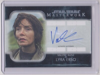 2020 Topps Star Wars Masterwork VALENE KANE as LYRA ERSO AUTO CARD ...
