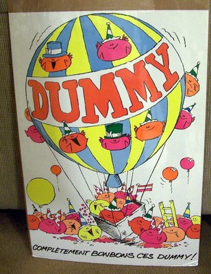 DUMMY "COMPLETEMENT BONBONS CES DUMMY!" HOT AIR BALLOON POSTER | eBay