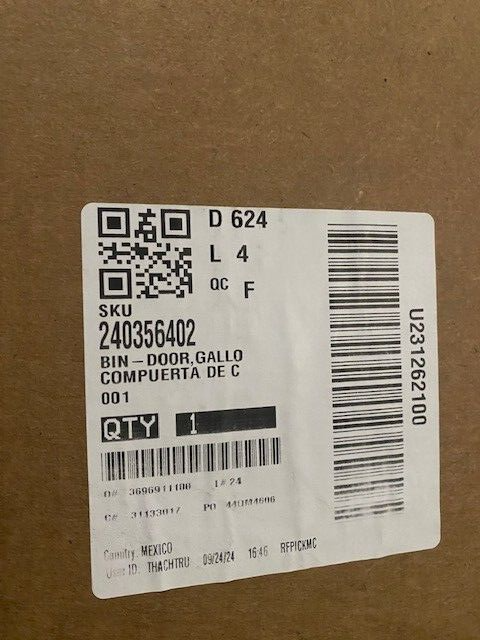 Genuine Electrolux / Frigidaire Refrigerator Gallon Door Bin Shelf ...