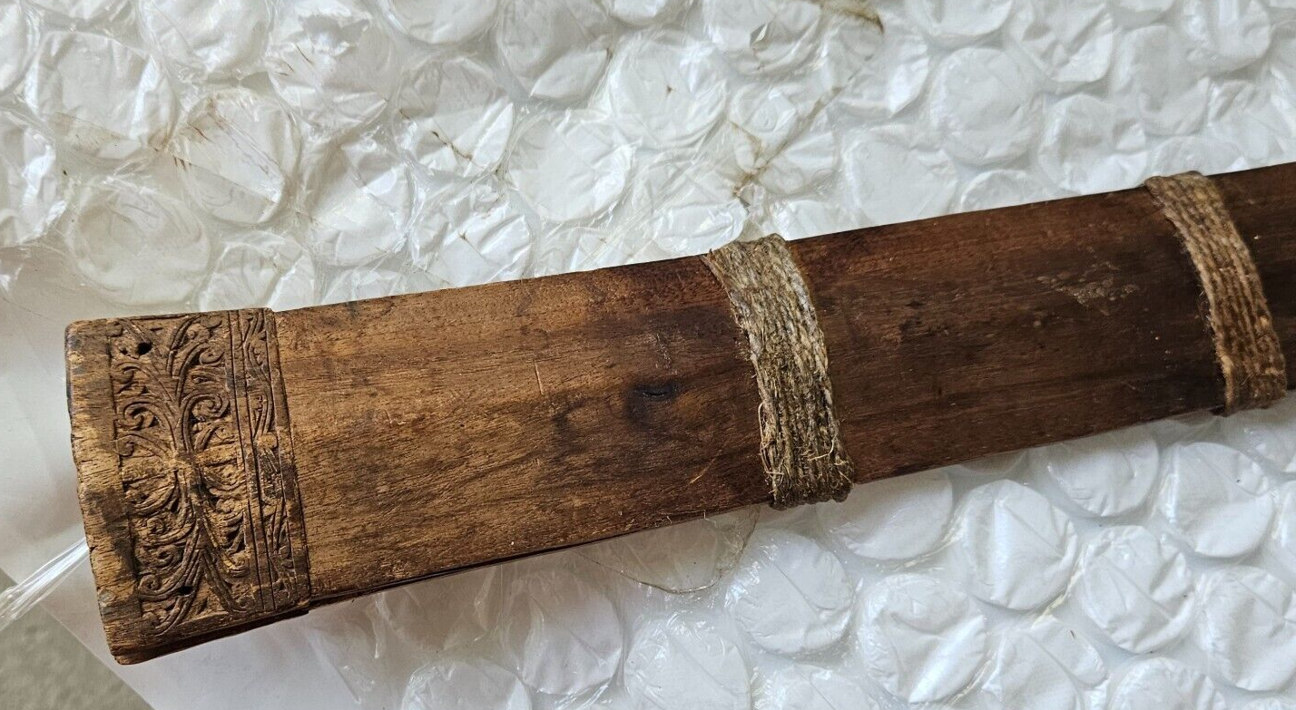 Vintage Philippines Moro Kris KALIS SWORD (Blade + Scabbard) | eBay